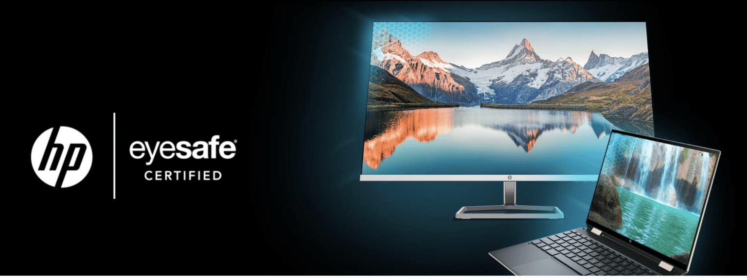 HP Eyesafe® Certified Monitors and Laptops Blue Light Protection